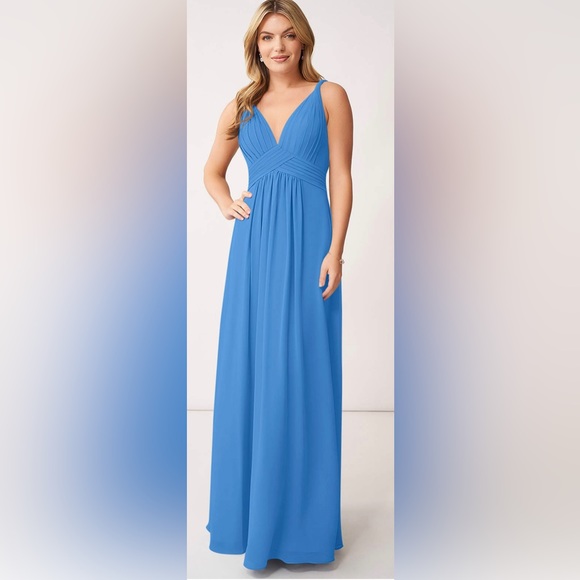 Azazie | Dresses | Azazie Maren In Blue Jay | Poshmark